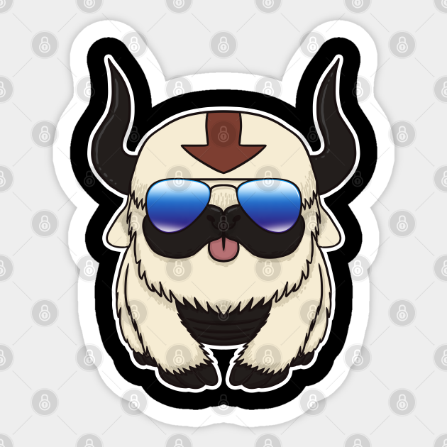 Appa - Yip Yip - The Last Airbender V2 - Appa - Sticker | TeePublic